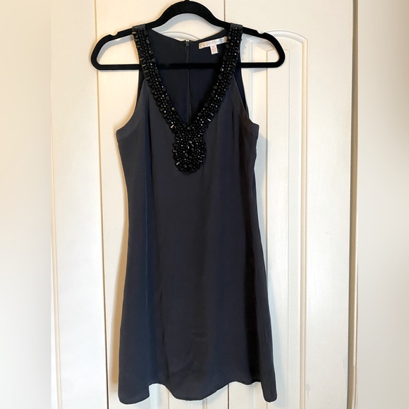 Jenny Han | Dresses | Jenny Han Silk Dress With Embellished Collar ...